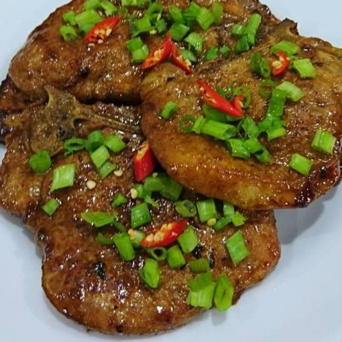 Phương Pháp Làm Món Sườn Cốt Lết Rim Sả Ớt